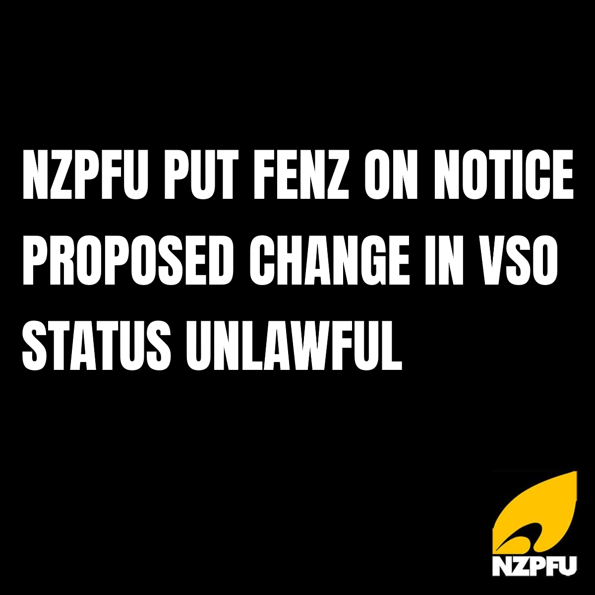 New Zealand Professional Firefighters Union - NZPFU PUT FENZ ON NOTICE ...